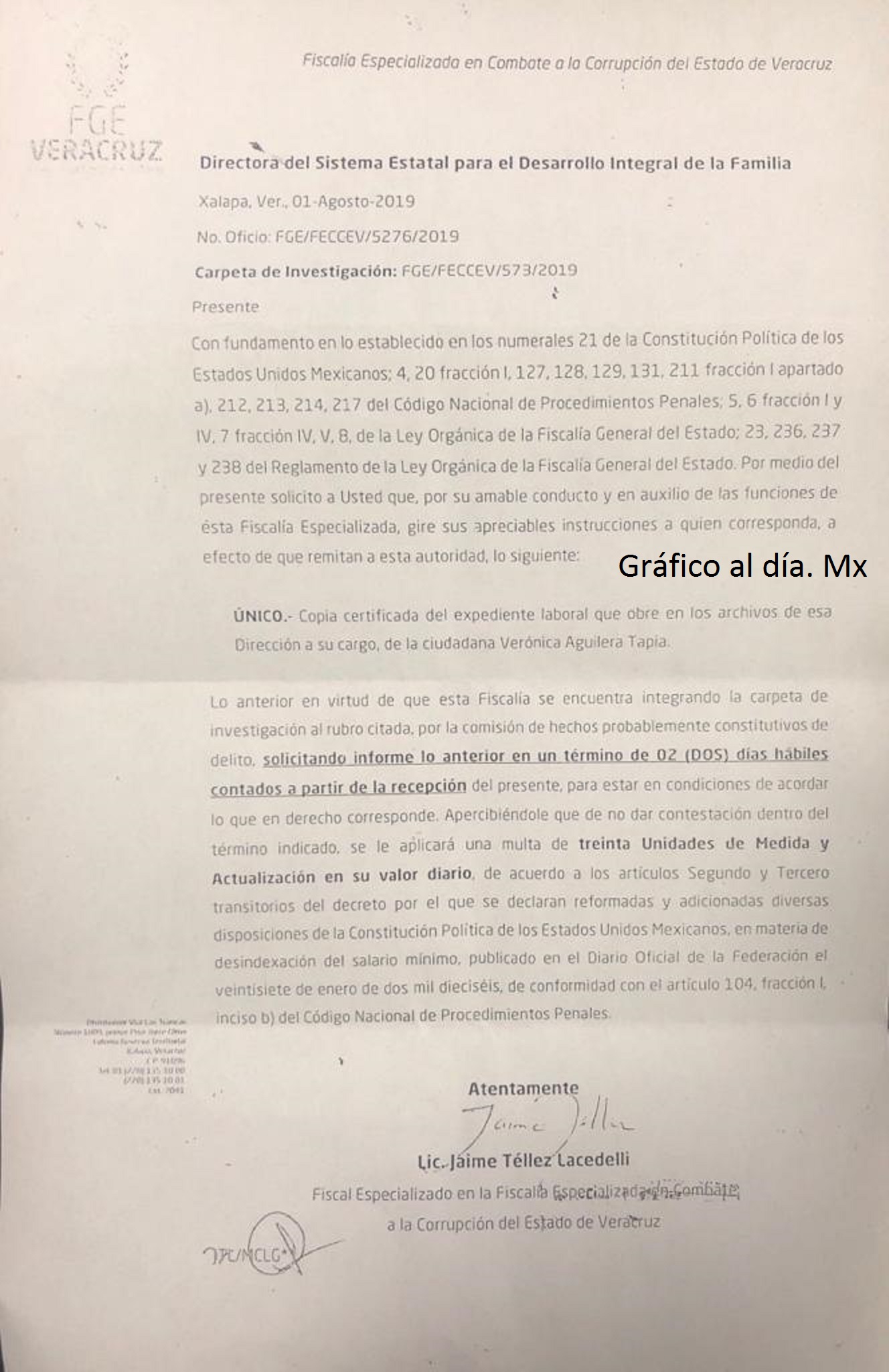 Fiscalía General de Veracruz investiga a directora DIF Estatal; por ...
